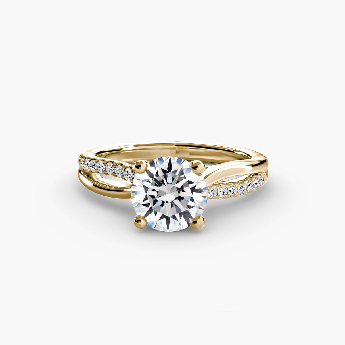 The Split Shank Pavé Solitaire – Culet Jewellery