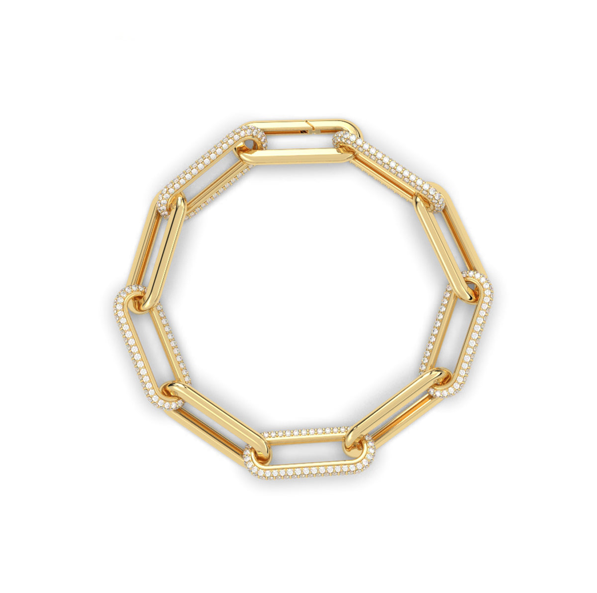 Paper Clip Diamond Bracelet – Culet Jewellery